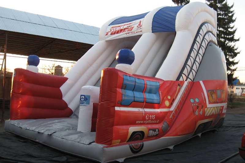 DS017 20ft Fire Brigade Inflatable Dry Slideinflatable bouncers ...